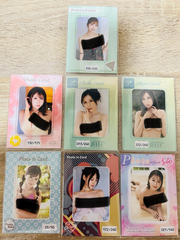 女優卡) 7張合售 Cj Sexy Card Series (照片卡) Julia 八掛海 七森莉莉 日向真凜 露天市集 全台最大的