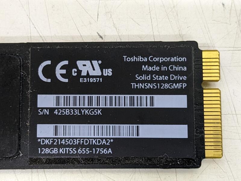 TOSHIBA 128GB KITSS 655-1756A 蘋果Macbook AIR專用 請確認適用規格 | 露天市集 | 全台最大的網路購物市集