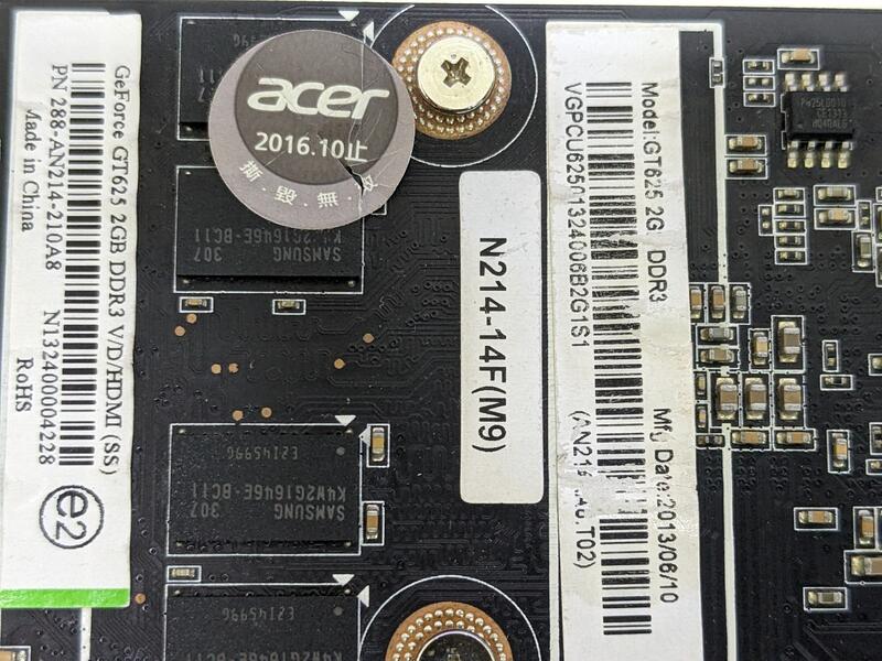 GeForce GT625 2G DDR3 顯示卡 二手良品 | 露天市集 | 全台最大的網路購物市集