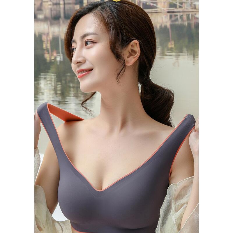 【JDUDS】泰國乳膠內衣零觸感 背心/排扣 無痕無鋼圈 文胸集中聚攏運動睡眠 V0023 | 露天市集 | 全台最大的網路購物市集