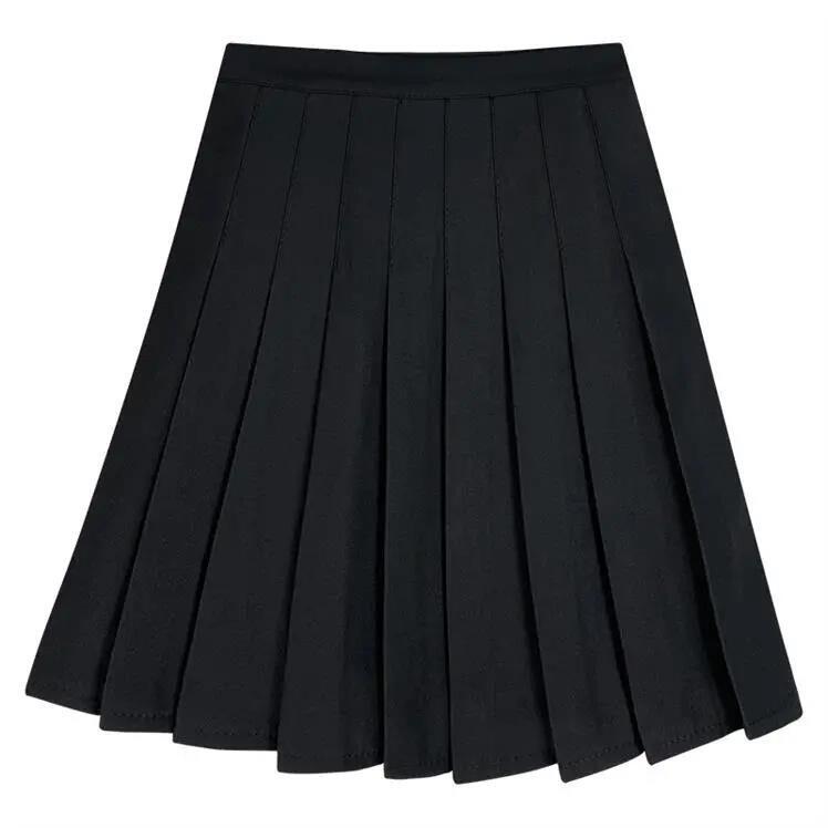 S~5XL 大碼 女生休閒短裙 韓版 寬鬆 高腰 百褶裙 學生 時尚百搭 ins潮 設計感 JK 半身裙 | 露天市集 | 全台最大的網路購物市集