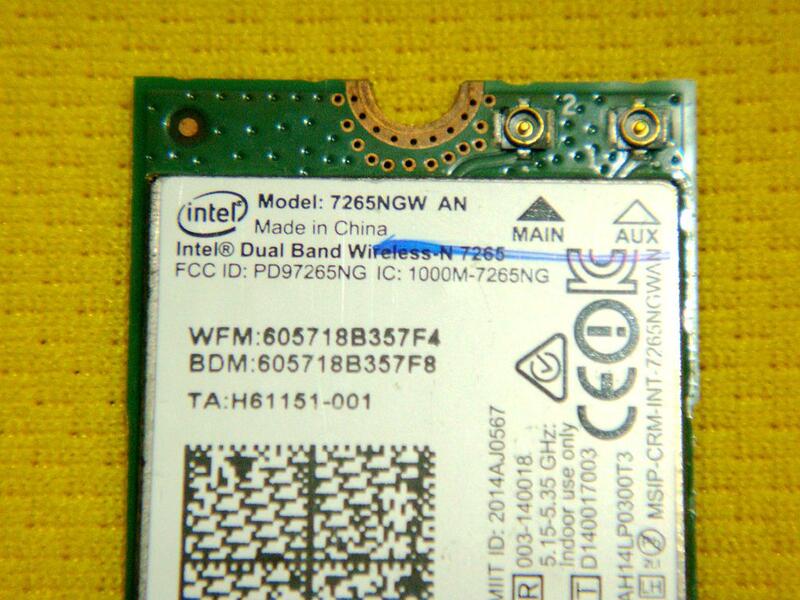 Intel N 7265ngw (M.2介面 /雙頻2.4+5G無線網卡+藍芽4.2)拆機良品 | 露天市集 | 全台最大的網路購物市集