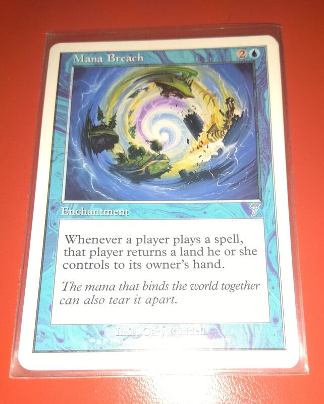 英文 白邊 MANA BREACH 魔法力裂口 1998 出瑞斯記 2001年 第七版 MTG MAGIC | 露天市集 | 全台最大的網路購物市集