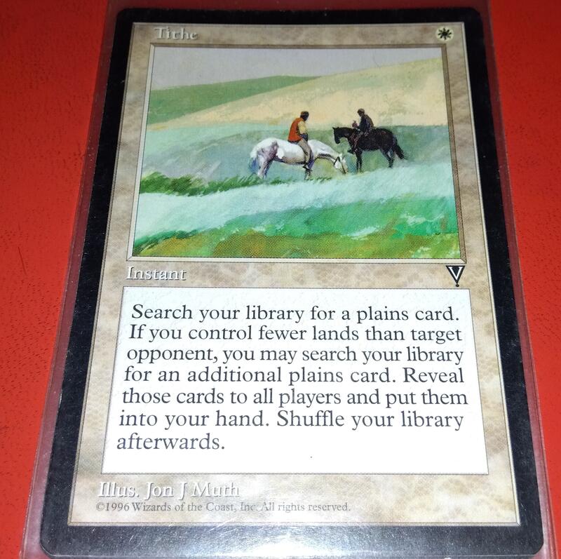 TITHE 英文 1996 繁體中文 1997 VISIONS 1張 MTG Magic 什一稅 | 露天市集 | 全台最大的網路購物市集