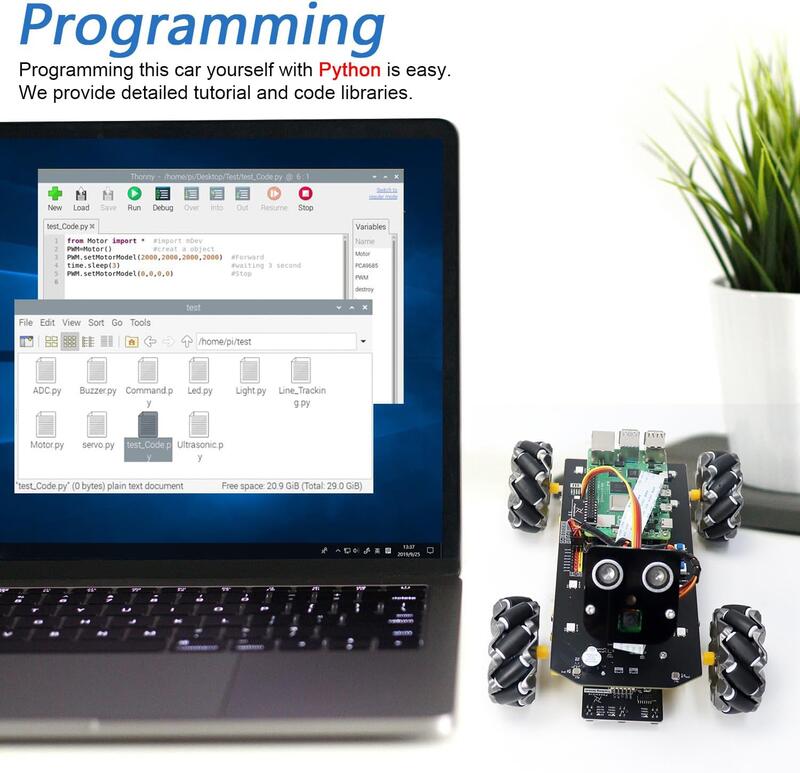 【樂意創客官方店】Raspberry Pi 智慧車套件 全向移動 麥克納姆輪(Mecanum) Python程式語言 | 露天市集 | 全台最 ...