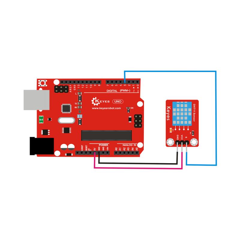 【樂意創客官方店】《附發票》Keyes DHT11溫濕度感測器 數位溫濕度 兼容Arduino microbit | 露天市集 | 全台最大的網路購物市集