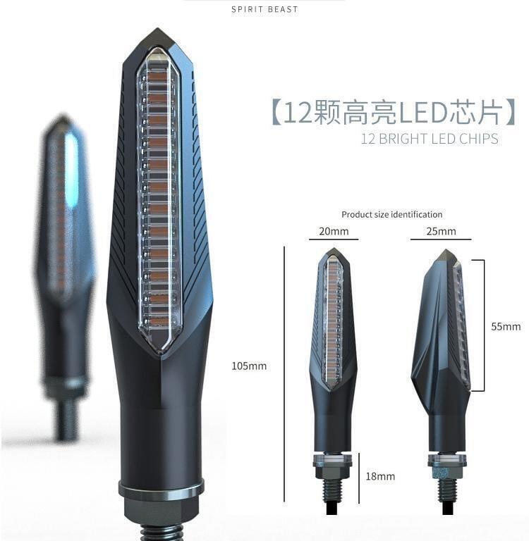 高亮度 日行燈 流水式方向燈 高亮方向燈 LED方向燈 L19 檔車 T2 DRG force 雷霆S MSX | 露天市集 | 全台最大的網路購物市集
