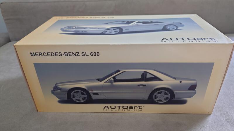 絕版 Autoart Millennium 1/18 MERCEDES-BENZ SL600 (R129 ) V12 銀 | 露天市集 | 全 ...