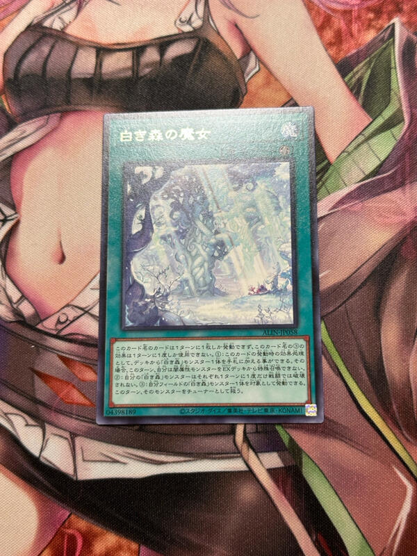 [珊瑚的遊戲王]日紙 ALIN-JP058 白之森的魔女 銀字 | 露天市集 | 全台最大的網路購物市集