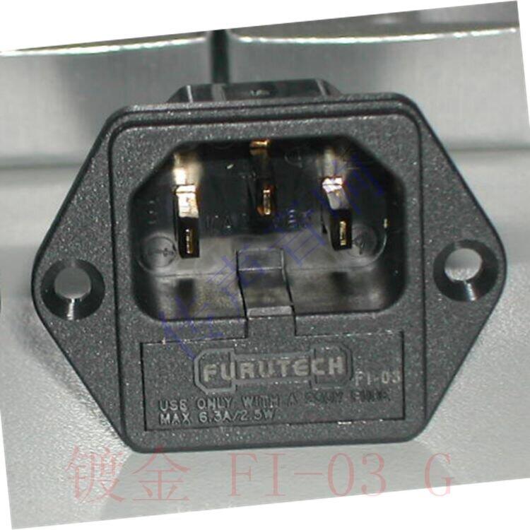 【小牛】原裝 日本古河 Furutech 鍍金 Fi 03 G 電源尾座(可更換保險絲) 露天市集 全台最大的網路購物市集