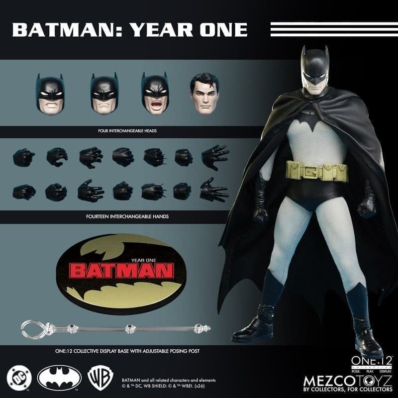 【台中金曜】10月 Mezco One 12 蝙蝠俠 元年 蝙蝠俠 約17cm 可動人偶 完成品 0129 | 露天市集 | 全台最大的網路購物市集