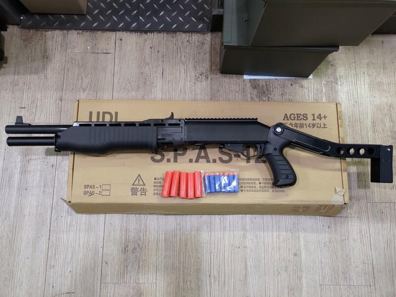 二手寄賣 9成新 SPAS12 UDL 拋殼 NERF 軟彈槍 拉一打一 玩具 空氣槍 | 露天市集 | 全台最大的網路購物市集