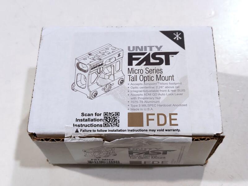 二手寄賣 近全新 真品 UNITY Tactical FAST Micro T1 T2 內紅點增高鏡座 (沙) | 露天市集 | 全台最大的 ...
