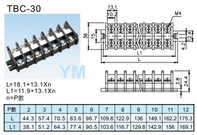 【附發票/整盒】TEND 卡式組立端子台 TBC-10、TBC-20、TBC-30 TBC-F 固定片【卡鋁軌窄軌、護蓋 | 露天市集 | 全台最大的網路購物市集