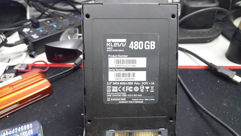 知飾家 二手良品 KLEVV 480G SSD 固態硬碟 | 露天市集 | 全台最大的網路購物市集