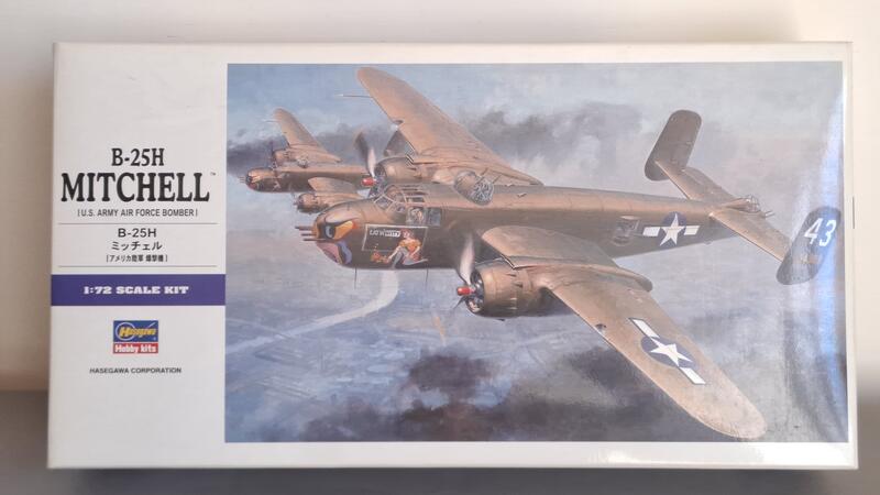 [中古良品] Hasegawa 長谷川模型 1/72 E17 美國陸軍 B-25H MITCHELL 爆擊機 | 露天市集 | 全台最大的網路購物市集