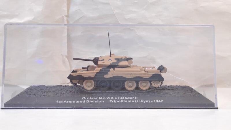 [中古良品] DeAGOSTIN 1/72 COMBAT TANKS_二戰英國 Cruiser Mk.VIA 十字軍戰車 | 露天市集 | 全 ...