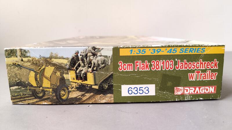 [中古良品] DRAGON 1/35 6353 3cm Flak 38/103 Jaboschreck w/Traile | 露天市集 | 全 ...