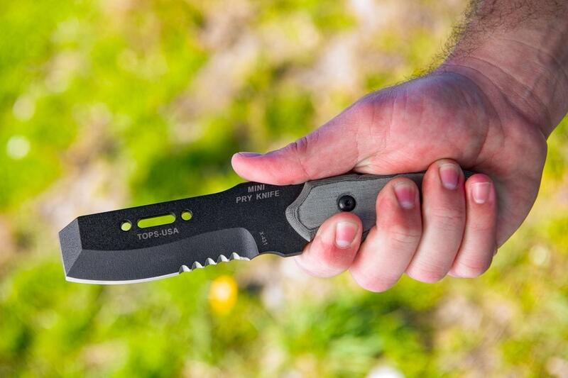 Tops Knives Mini Pry黑電木柄撬棒直刀5160鋼-TOPS MPK-01 | 露天市集 | 全台最大的網路購物市集