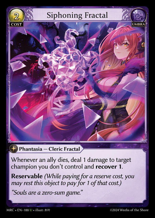 《吉貓樂卡町》GA Siphoning Fractal - MRC • EN — 188 U | 露天市集 | 全台最大的網路購物市集