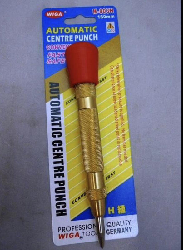 WIGA 自動中心沖 按壓式設計 金色款 (高衝擊型) 壓頭加大 M-803H | 露天市集 | 全台最大的網路購物市集