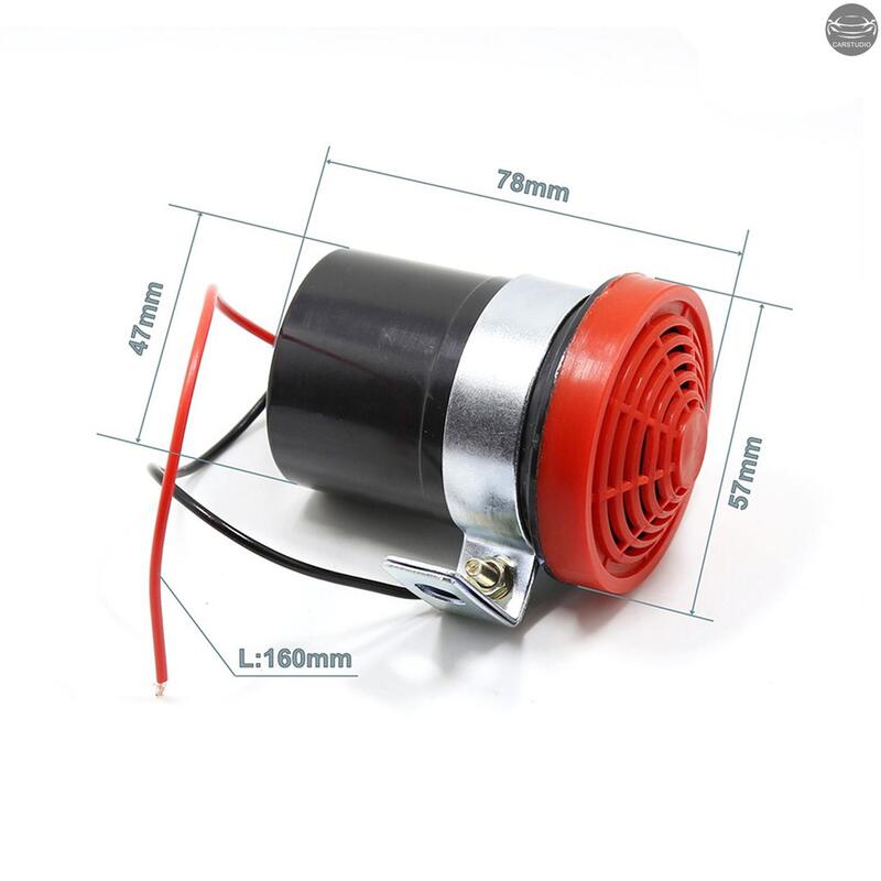 汽車/摩托車/電動車通用型倒車喇叭蜂鳴器喇叭12V/24V警報喇叭報警器紅色AS075 | 露天市集 | 全台最大的網路購物市集