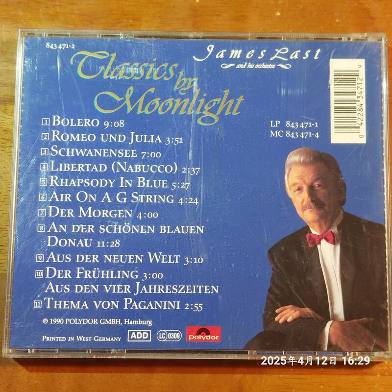 (協奏曲) 詹姆斯拉斯特 / James Last - Classics by Moonlight | 露天市集 | 全台最大的網路購物市集