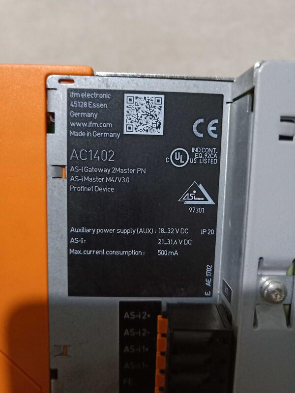 店長推薦 原裝IFM AC1402 AS-Interface Profinet原裝正品拆機件實物圖二手 | 露天市集 | 全台最大的網路購物市集