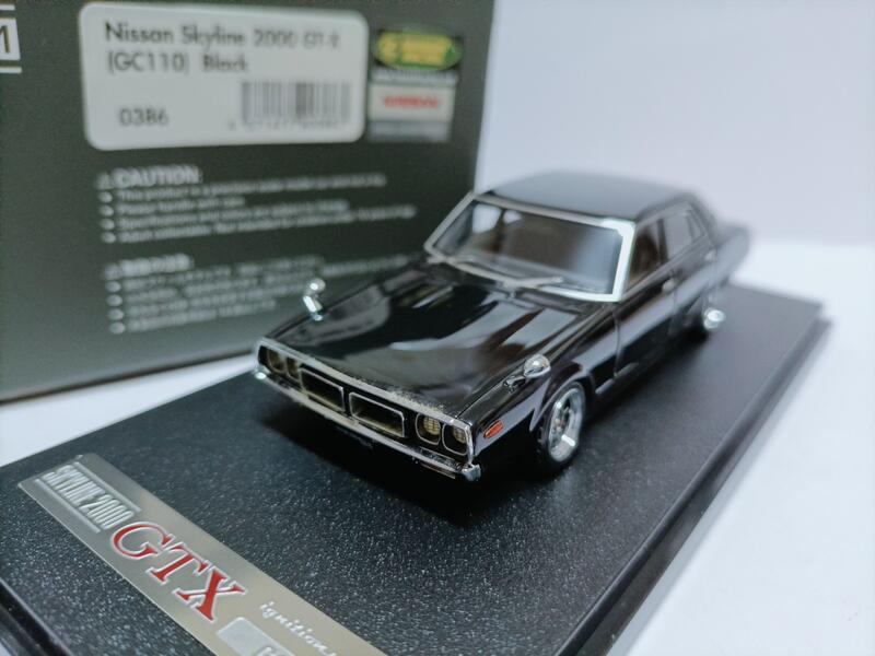 【型模客】IG 1 43 日產尼桑轎車模型 Nissan Skyline 2000 GT-X GC110 黑色 | 露天市集 | 全台最大的網路購物市集