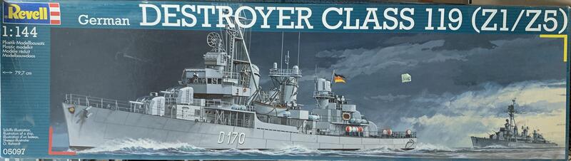 German DESTROYER CLASS 119 (Z1/Z5) 1/144 德國版陽字號 | 露天市集 | 全台最大的網路購物市集