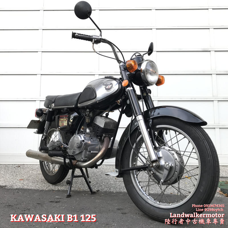 🥷【陸行者中古機車專賣】KAWASAKI 1991 川崎永豐 B1 125 精典黑 🥷 | 露天市集 | 全台最大的網路購物市集