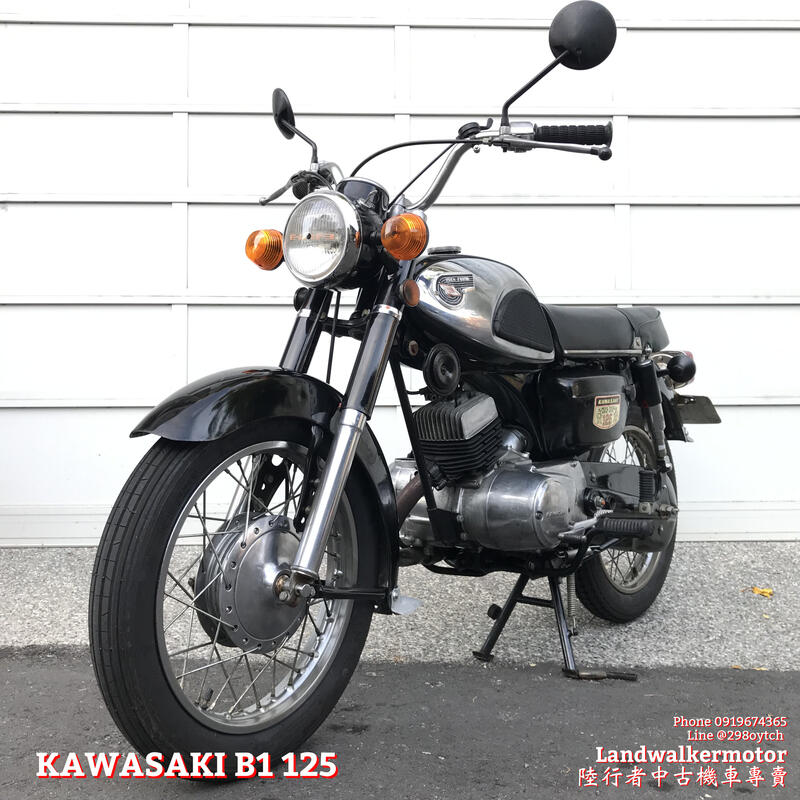 🥷【陸行者中古機車專賣】KAWASAKI 1991 川崎永豐 B1 125 精典黑 🥷 | 露天市集 | 全台最大的網路購物市集