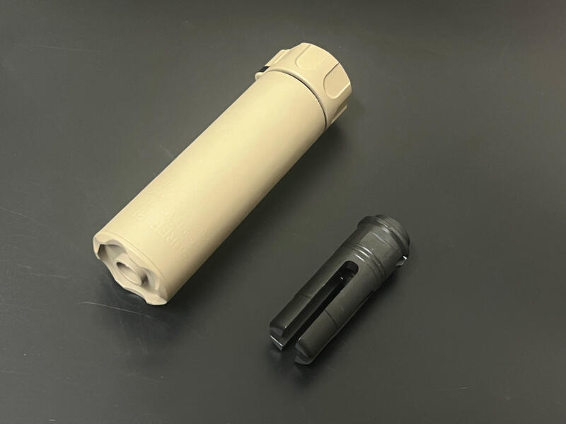 軍改部 SF SOCOM 556 RC2 滅音管 非水彈用 消音器 5寸 逆14牙 鋼製火帽兩件式 | 露天市集 | 全台最大的網路購物市集