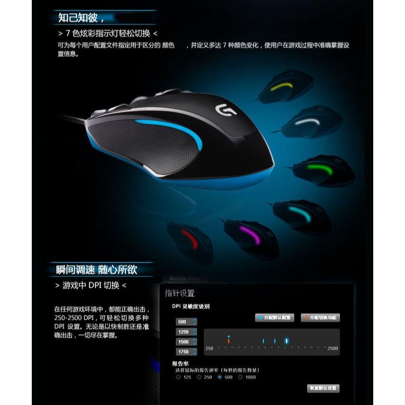 【現貨】🔥羅技G300s 遊戲滑鼠有線機械電競專用 G102二代筆記本臺式電腦絕地求生lol吃雞遊戲宏編程男女 | 露天市集 | 全台最大的網路購物市集